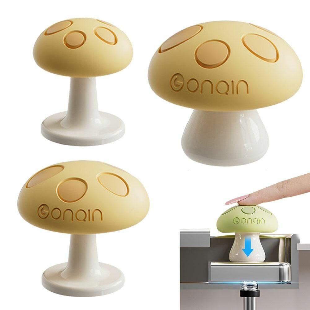 3шт Кнопка слива на унитазе грибовидная круглая.