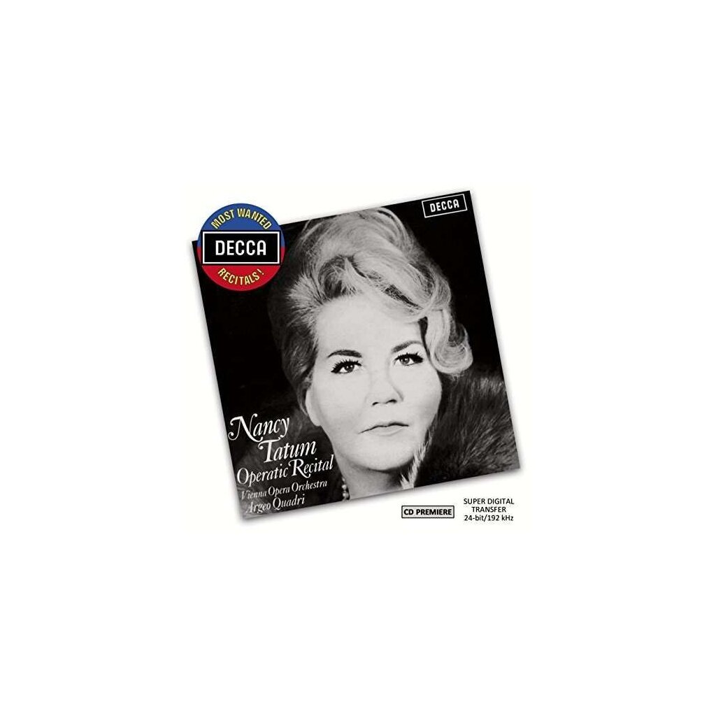 Диск Nancy Tatum - Operatic Recital (1 CD)