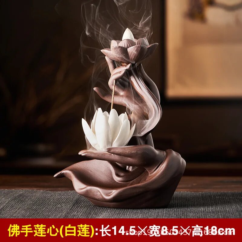Курильница "Дзен Будда" Bergamot White Lotus