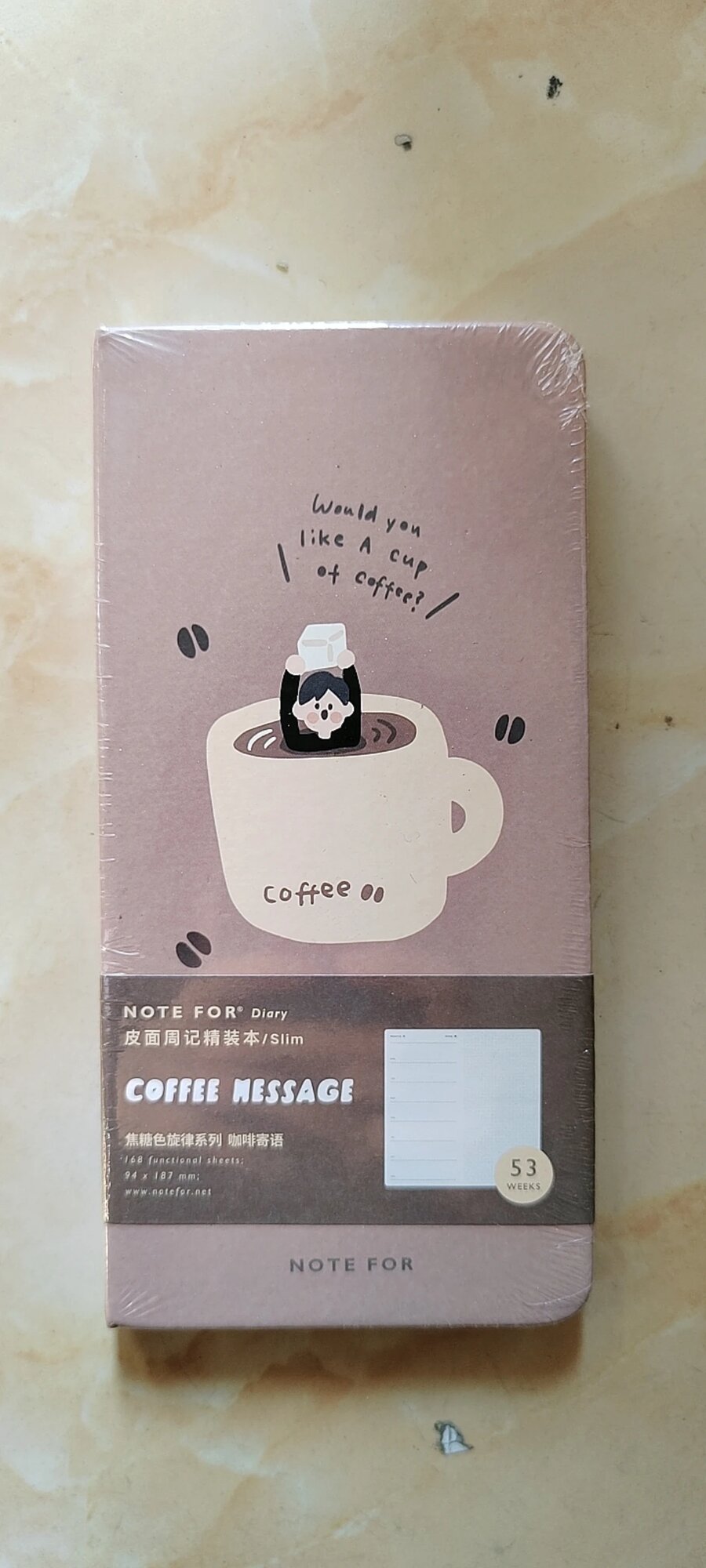 Еженедельный блокнот "Coffee Message" FF, 53 недели
