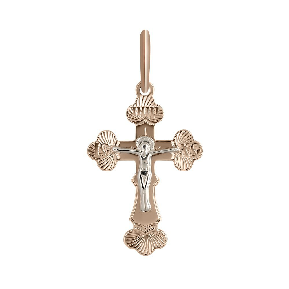 Подвеска, красное золото, 585 проба, гравировка