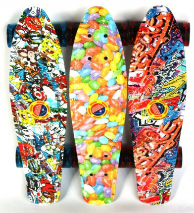 Пенни борд Принт, дека 56х15 см пластик, колеса полиуретан, нагрузка до 80 кг 1 шт