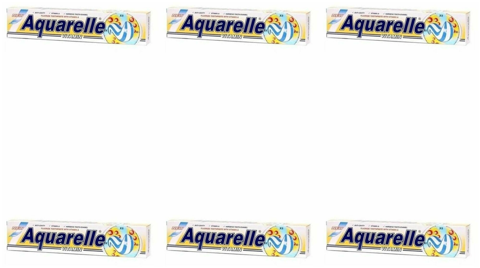 Зубная паста Aquarelle " Vitanin" - 75 мл, 6 шт