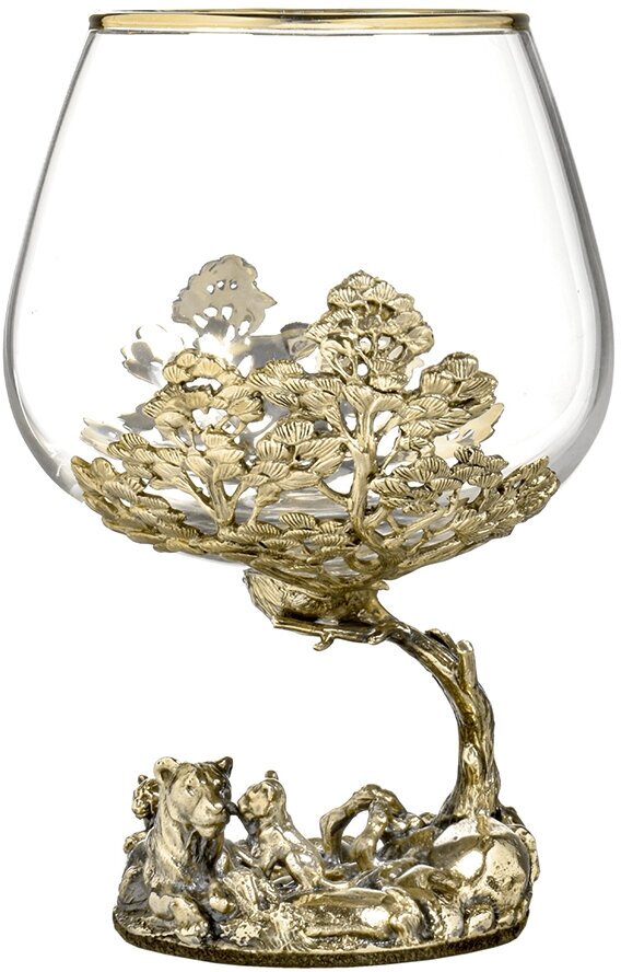 Бокал для коньяка Львиная семья