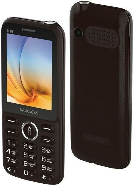 Мобильный телефон Maxvi K18 Brown 2.4″ TFT QVGA GSM 800 mAh