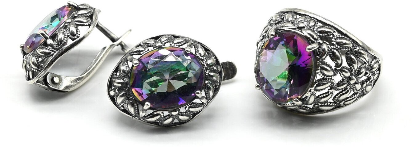 Серьги, циркон