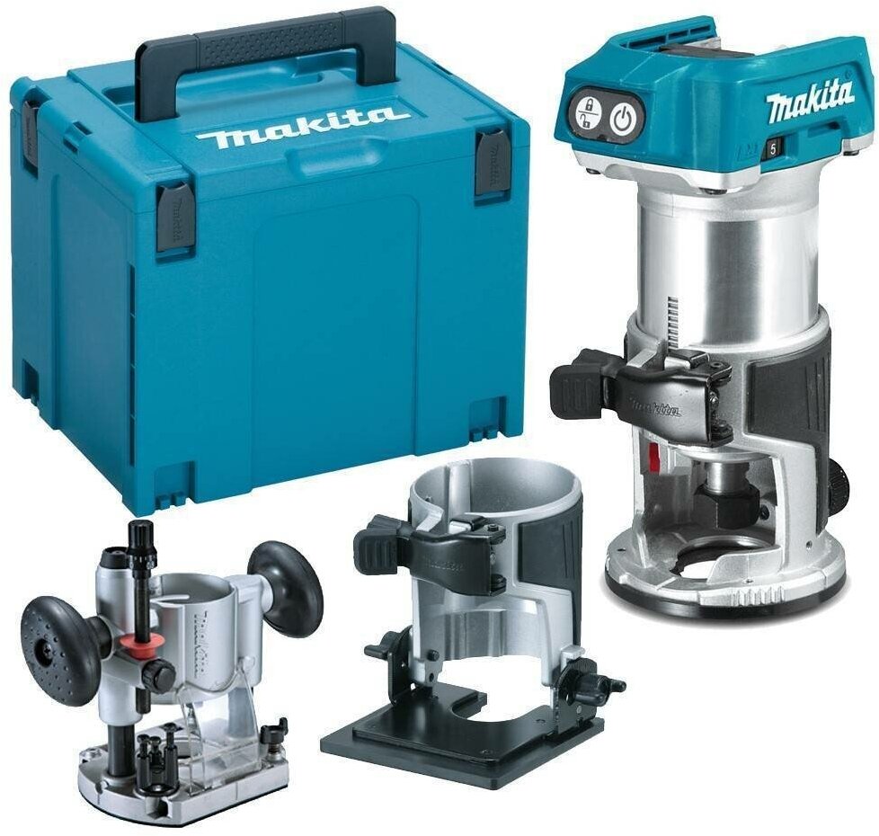 Аккумуляторный вертикальный фрезер Makita DRT50ZJX2