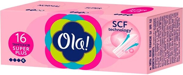Ola Прокладки гигиенические Super plus шелковистая поверхность без апликатора 16шт, 1уп