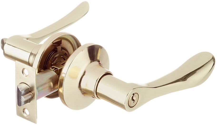 Ручка-защелка с ключом и фиксатором золото (680210)