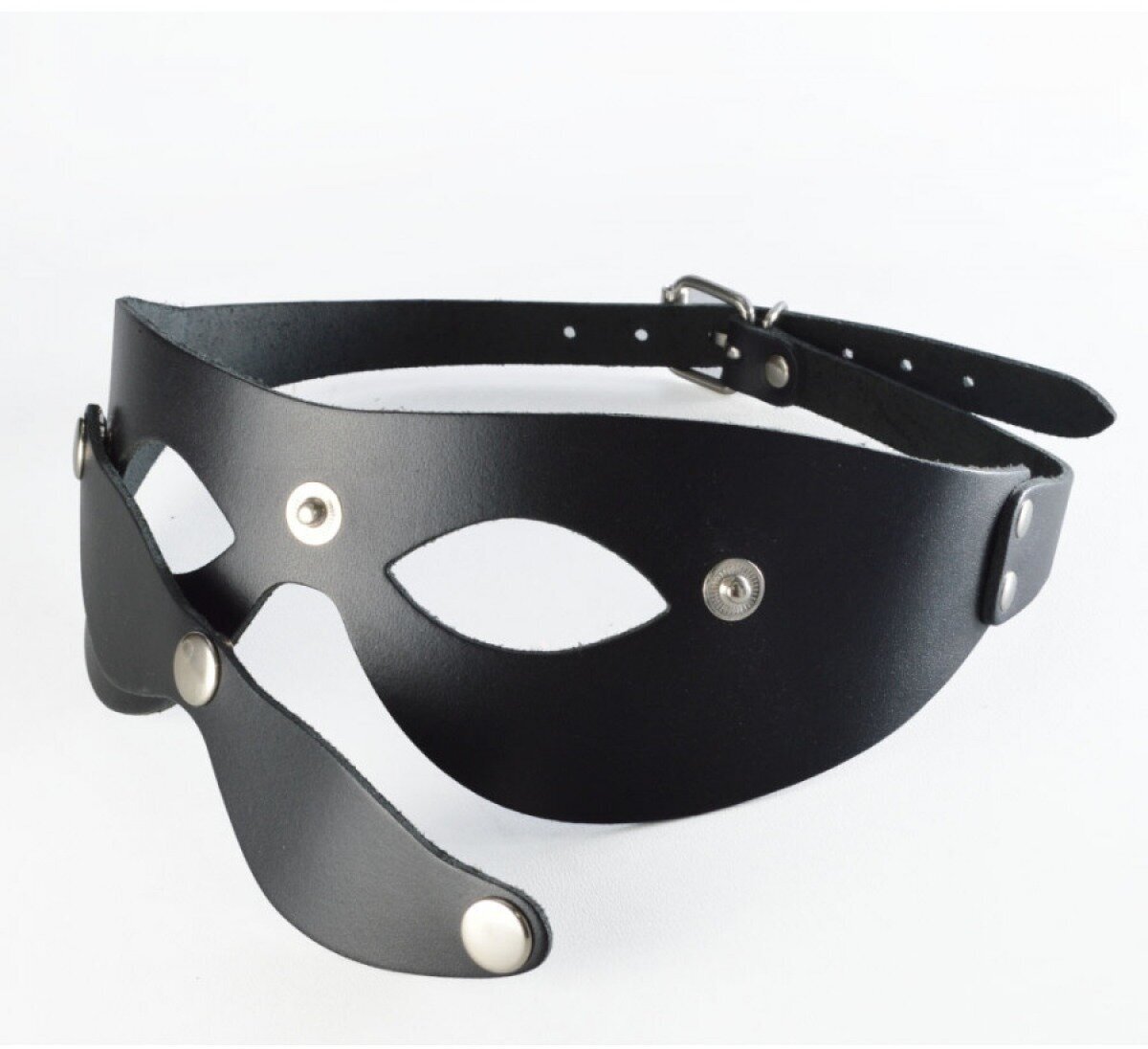 Кожаная маска с отстегивающимися шорами