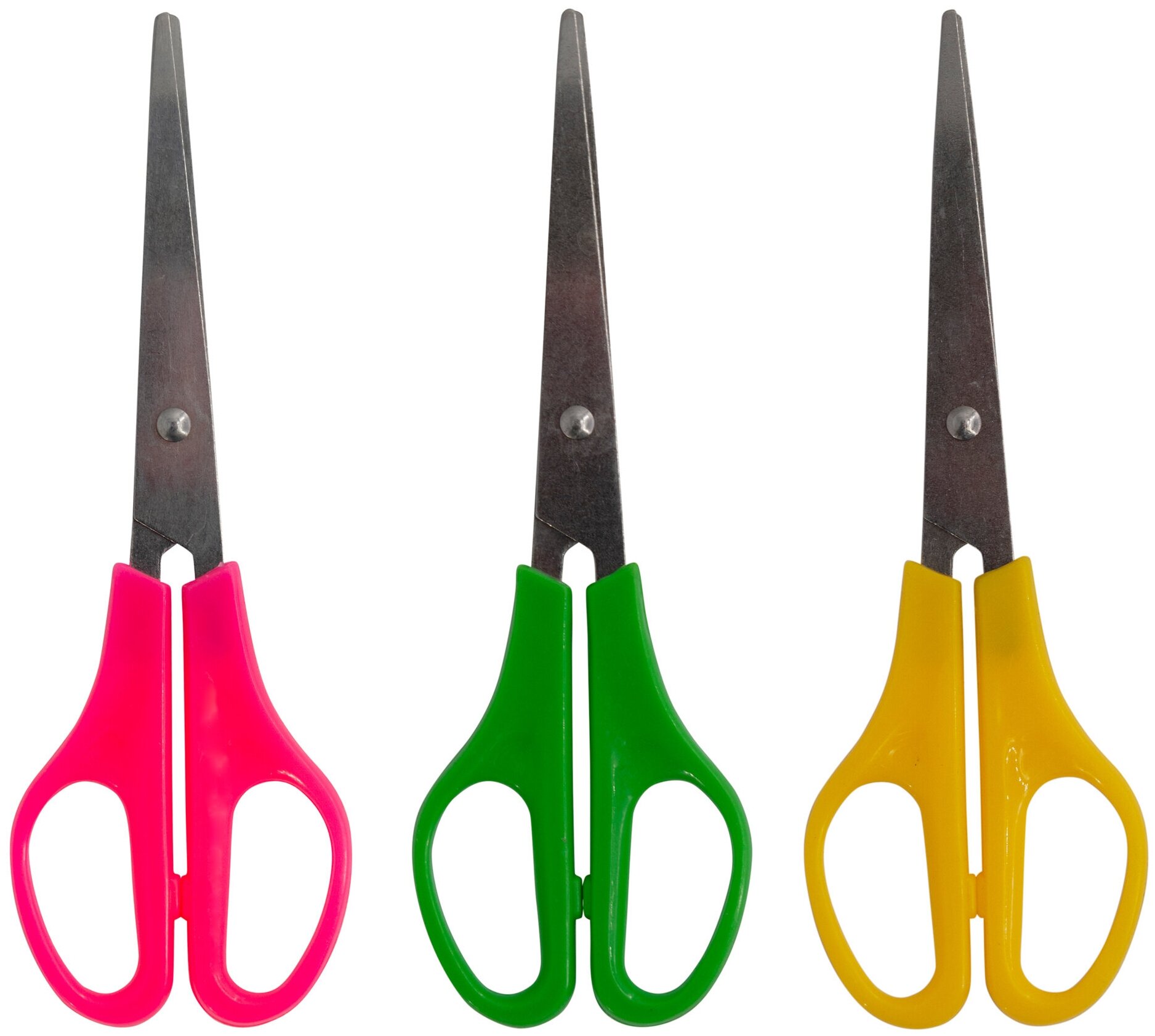 Набор из 12 штук Ножницы Silwerhof 1406394 Color универсальные 160мм ручки пластиковые ассорти