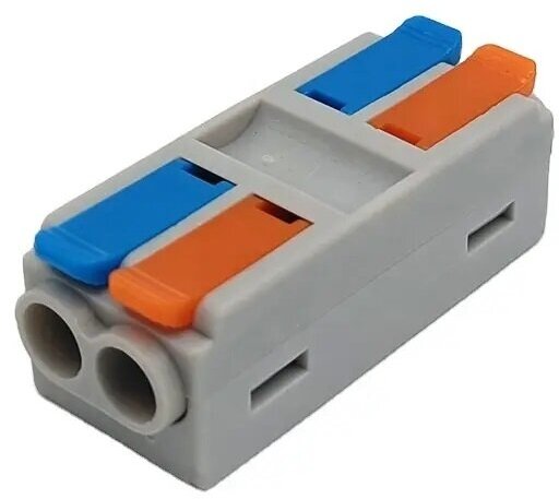 Клемма DEFA "2-WB2", силовая, 450В, 41A, 0,75-6мм2, проходная