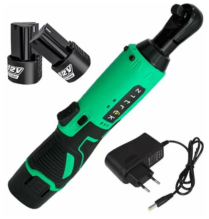 Гайковерт аккумуляторный трещотка Zitrek ZKRW12 12B 2x2Ач 61Нм 063-4403