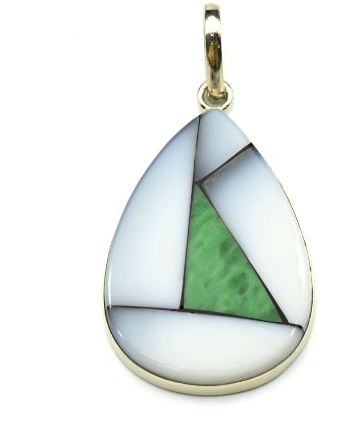 Подвеска, кахолонг, жадеит