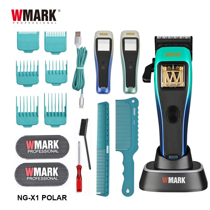 WMARK Машинка для стрижки X1, бирюзовый, черный