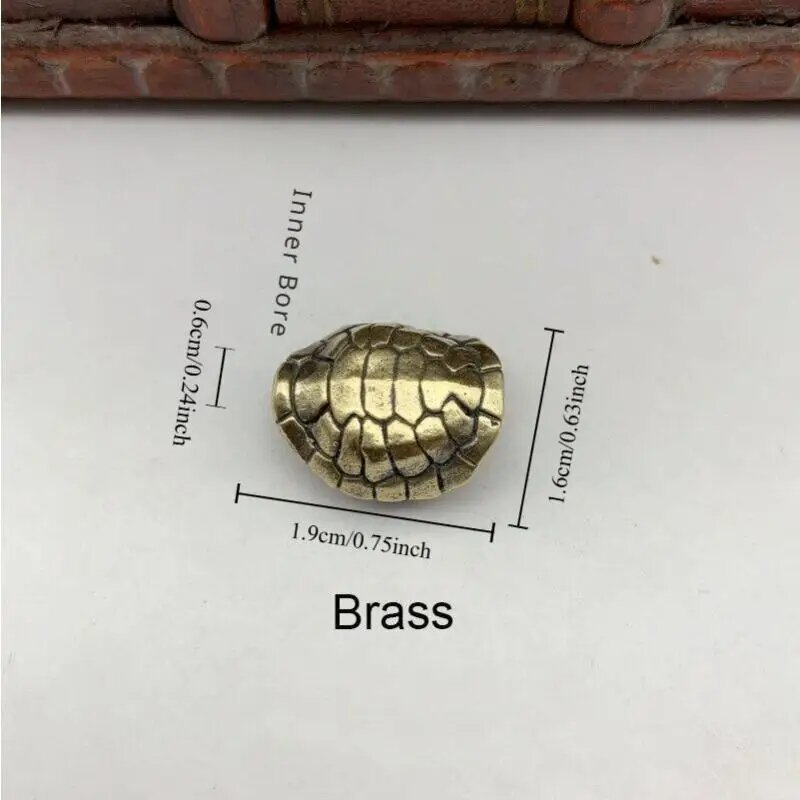 Подвеска из паракорда с медным панцирем черепахи brass