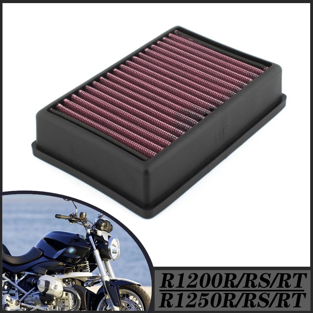 Для BMW R1250R R1250RS R1250RT1254 2019-2025 R1200R R1200RS R1200RT 1170 2014-2018 мотоциклетный воздушный фильтр с высоким расходом, очистка на впуске