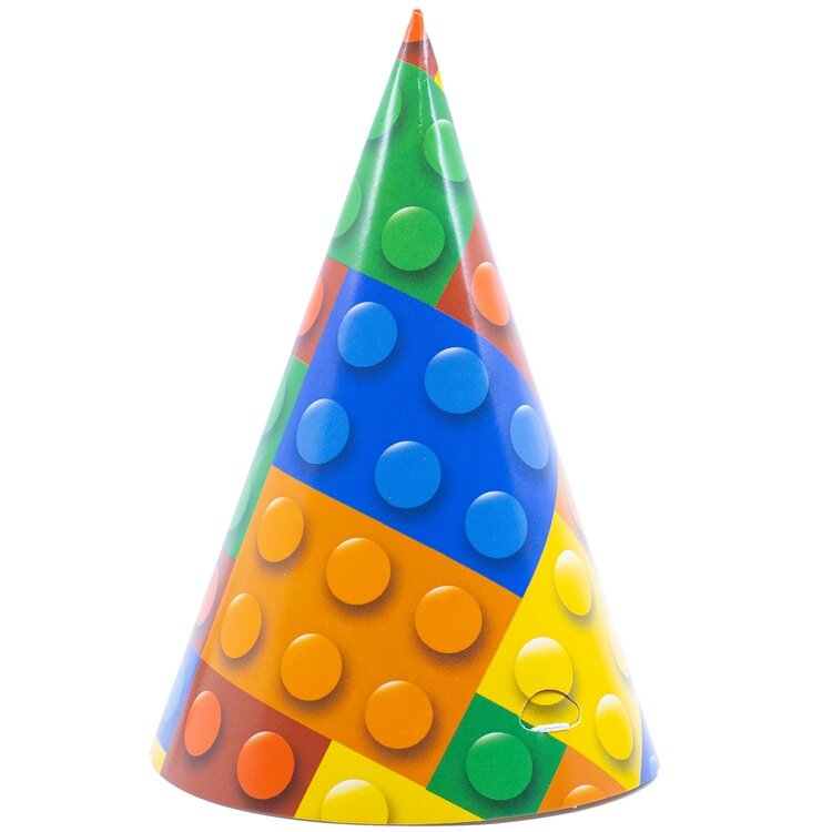 Колпаки Конструктор, бумажные, 6 штук