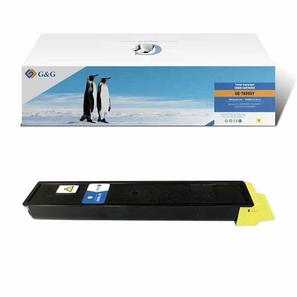 Тонер-картридж G&G toner cartridge for Kyocera FS-C8020MFP/8025MFP/8520MFP/8525MFP yellow 6 000 pages with chip TK-895Y 1T02K0ANL0