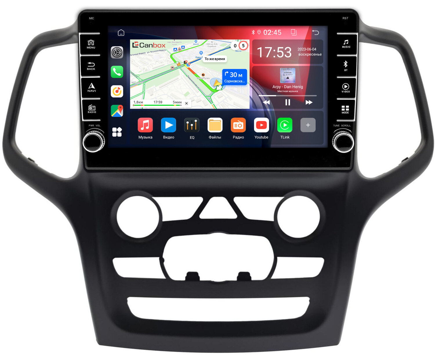 Штатная магнитола Jeep Grand Cherokee 4 (WK2) 2013-2022 (Тип B) Canbox BGT9-0360 2/32 Android 10 (IPS, DSP, CarPlay)