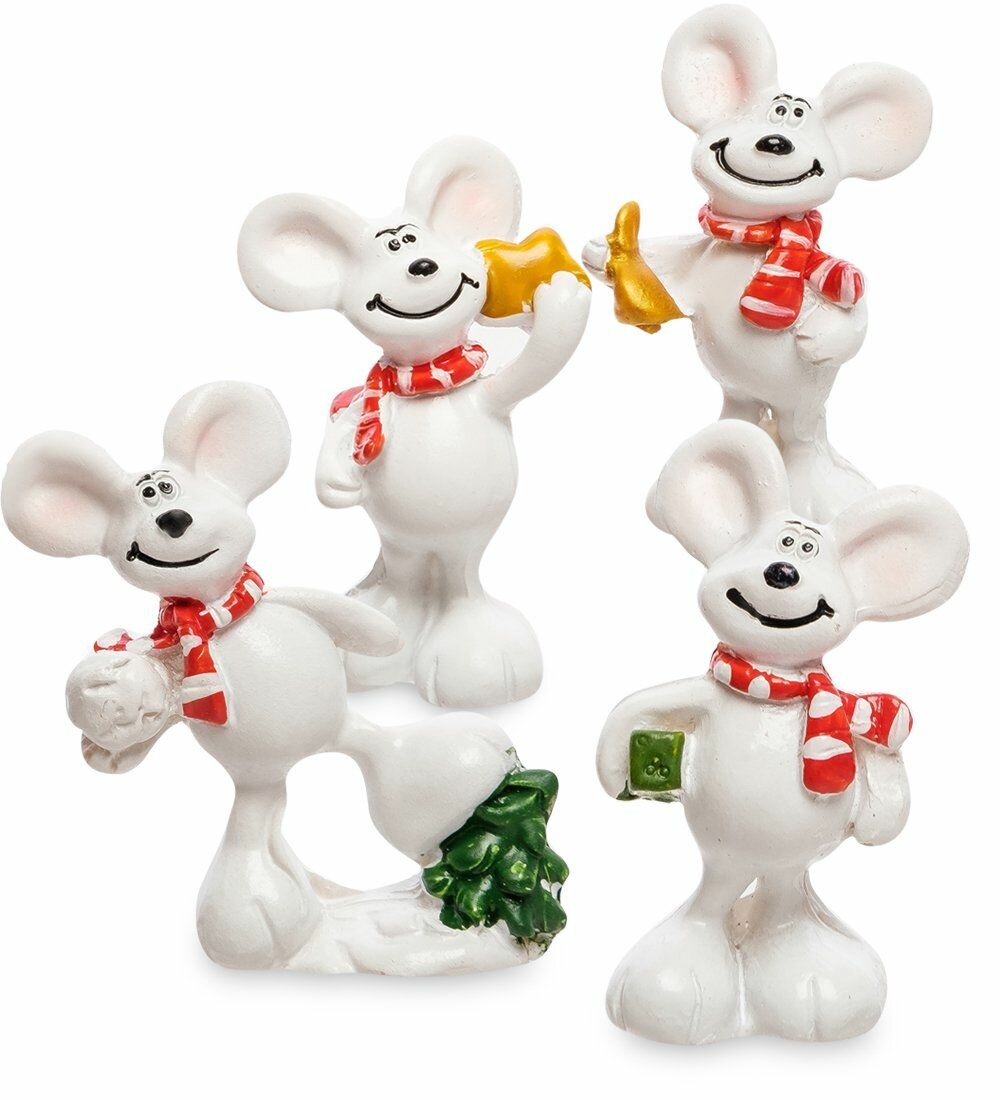 Фигурка Мышонок комплект из 4