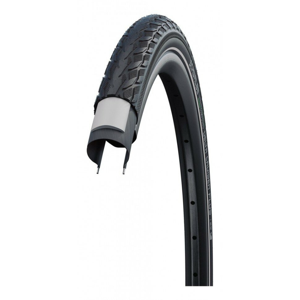 Покрышка Schwalbe 26x1 3/8 (37-590) DELTA CRUISER PLUS PunctureGuard, TwinSkin B/B+RT HS431