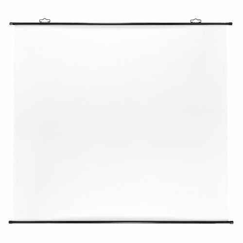 Экран Cactus Map type CS-PSRM-150x150-BK, 150х150 см, 1:1, настенно-потолочный черный