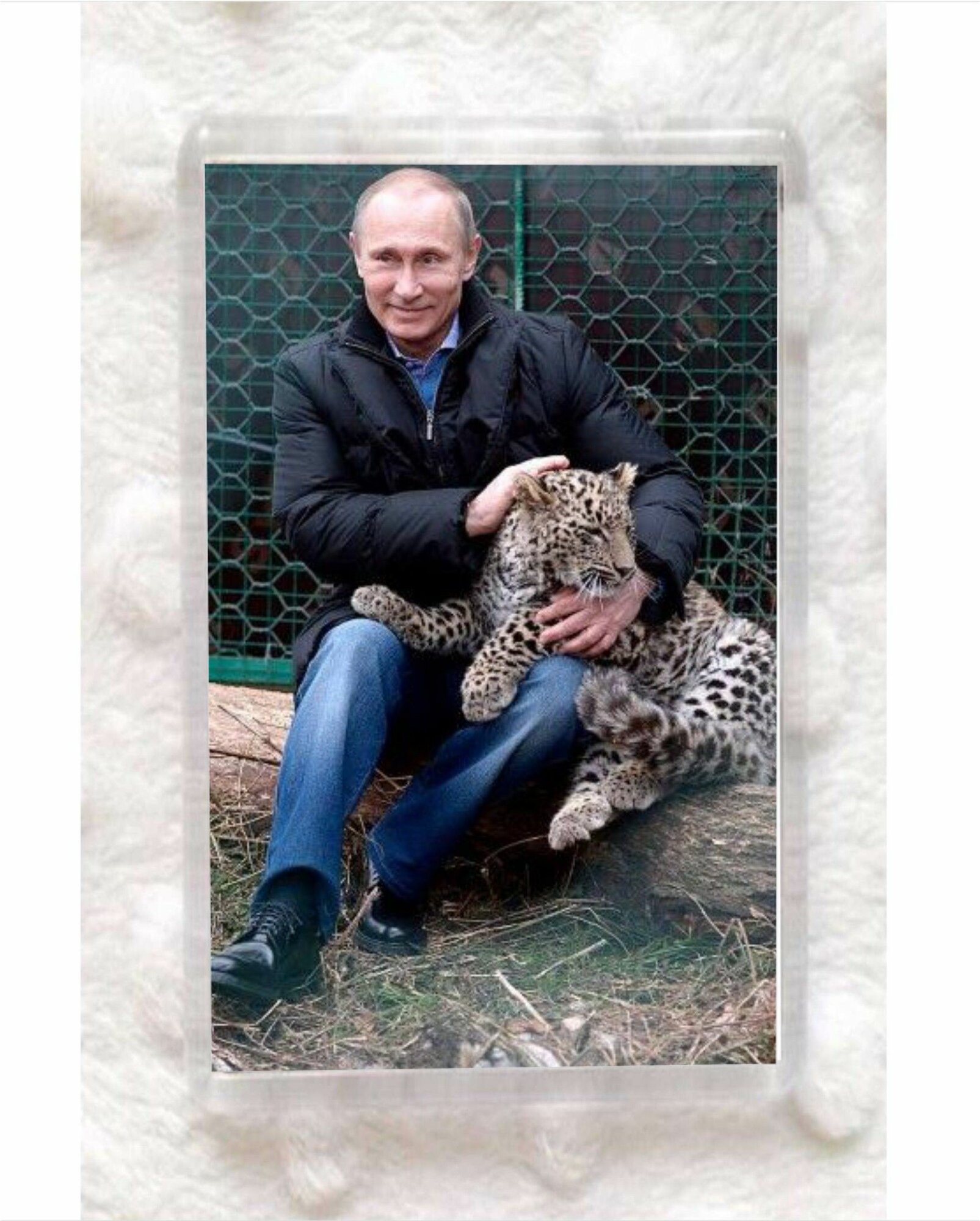 Магнит акриловый с принтом "Путин"