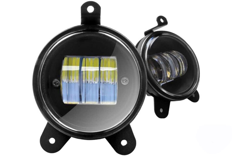 Фара противотуманная ZF-5279-GA-M со светодиодами белый прожектор на Газель (90*90*67MM) 12 / 24V-13W