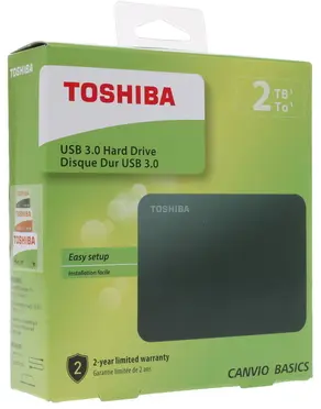 Внешний жесткий диск 2.5" 2Tb Toshiba Canvio Basics (new) HDTB420EK3AA, USB3.0 черный