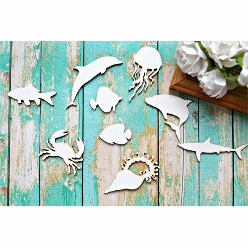 Чипборд "Набор морских обитателей" толщина 1,55 мм