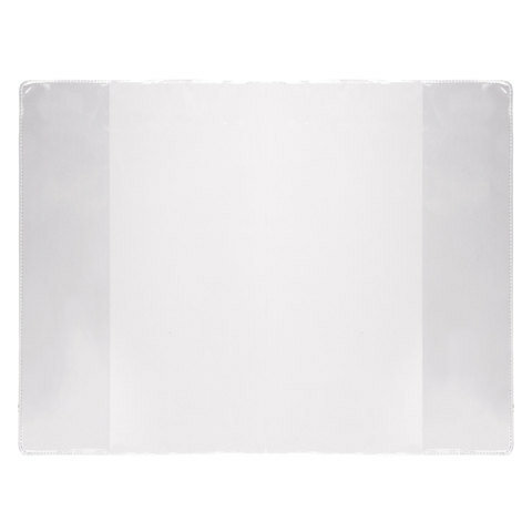 Обложка ПВХ для учебника и тетради А4, контурных карт, атласов, пифагор, прозрачная, плотная, 120 мкм, 302х440 мм, 224842