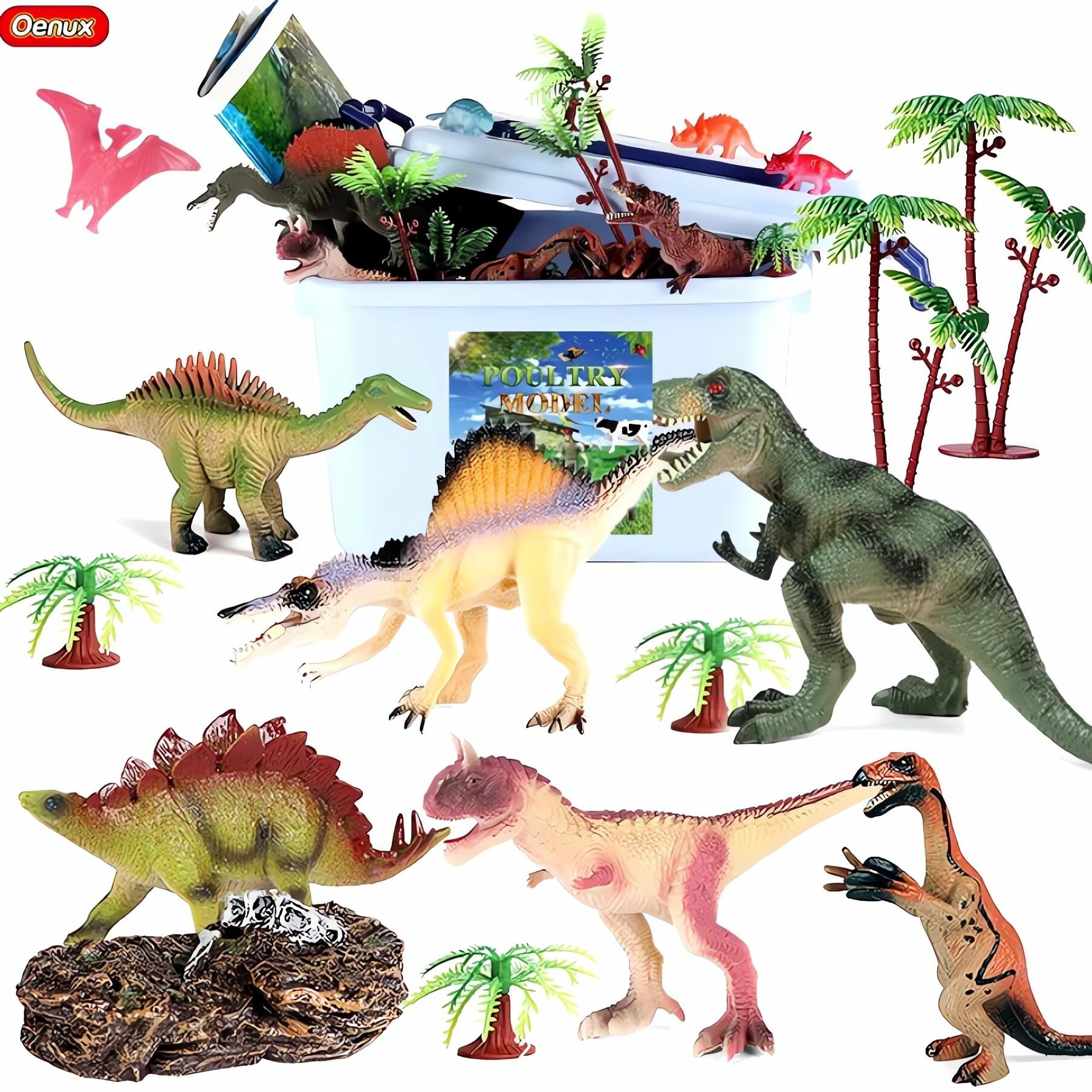 Набор фигурок "Динозавры в чемоданчике" + игровые аксессуары (52 элемента)