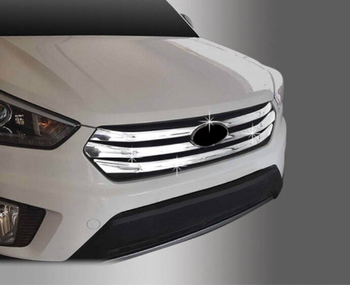 Hyundai Creta 2016, накладки на решетку радиатора