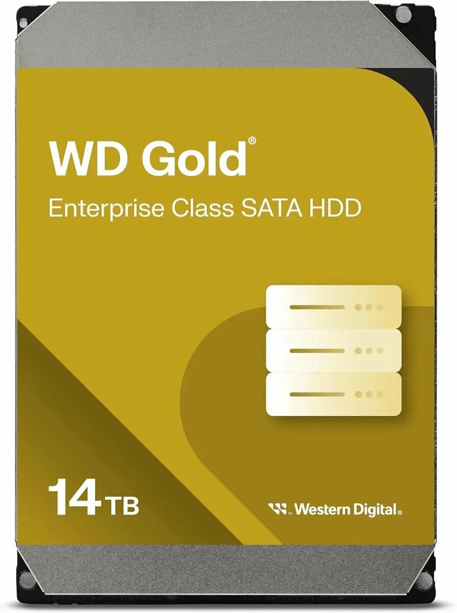 WD142KRYZ / Жесткий диск WD Gold WD142KRYZ, 14ТБ, HDD, SATA III, 3.5"