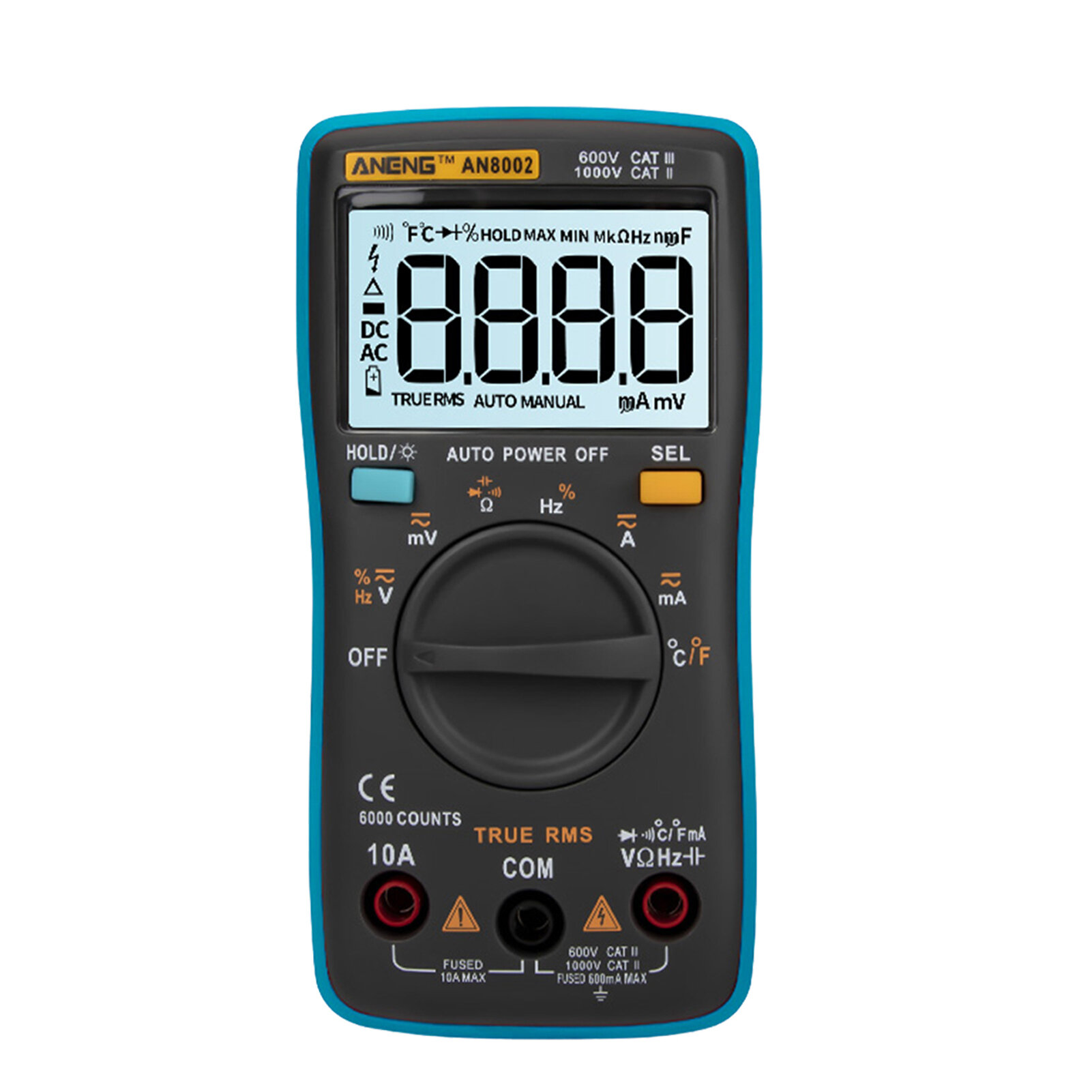ANENG AN8002 6000 отсчетов True RMS Многофункциональный цифровой мультиметр