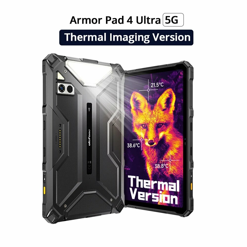 Планшет Ulefone Armor Pad 4 Ultra, 10.36", 8/256ГБ, Wi-Fi+5G, Android
