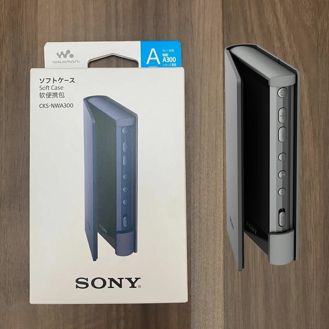 Мягкий чехол Sony Genuine Walkman аксессуары, полиуретановый флип-кейс для NW-A306, CSM-NWA300