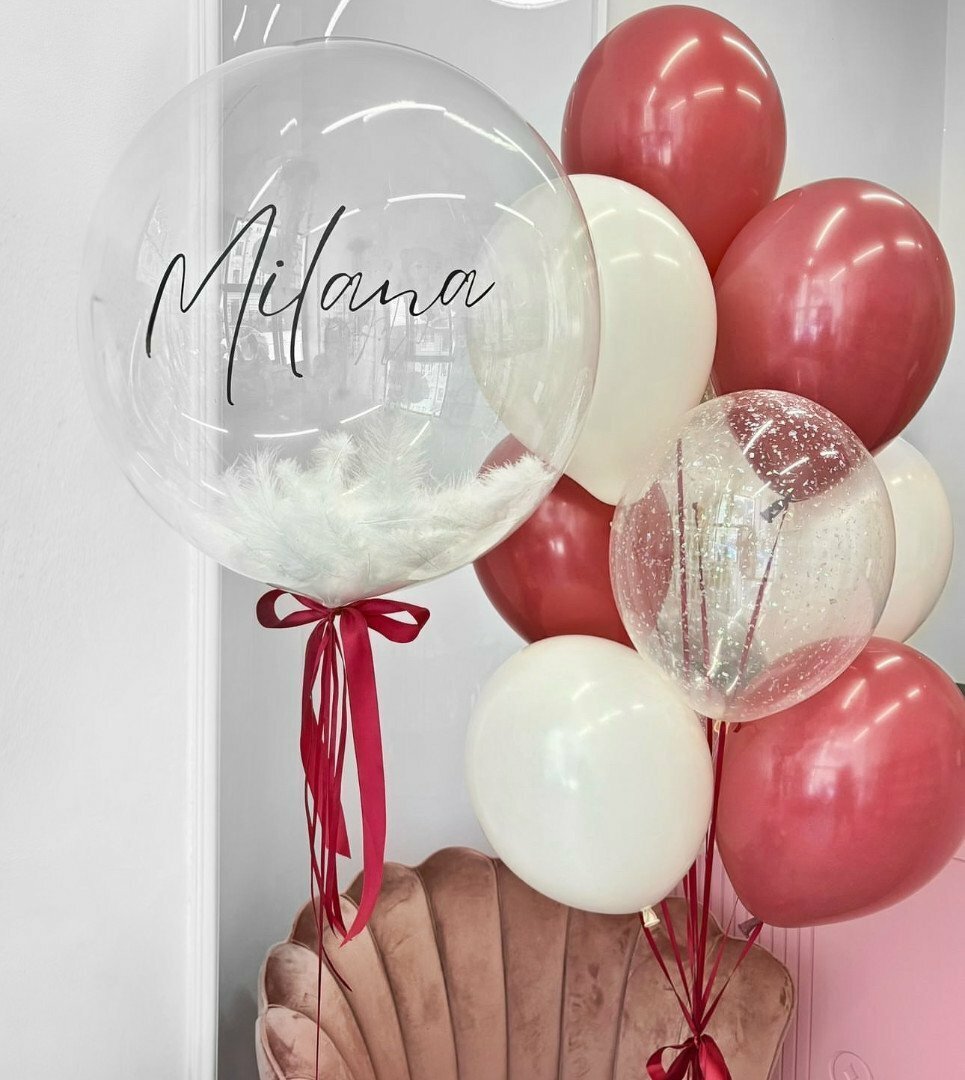 Композиция из шаров с гелием «Красота в деталях»