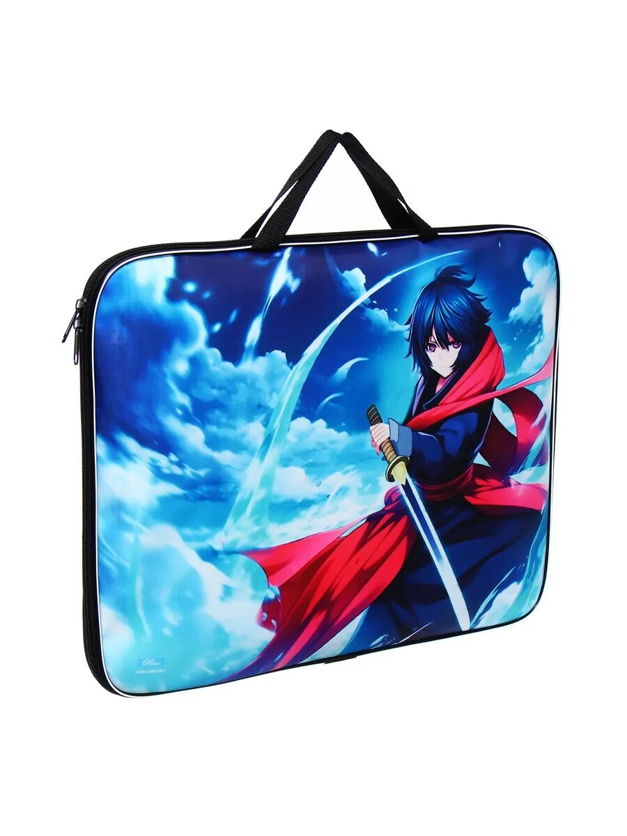 Папка с ручками А3 Аниме Воин Портфель планшет, размер 39*49