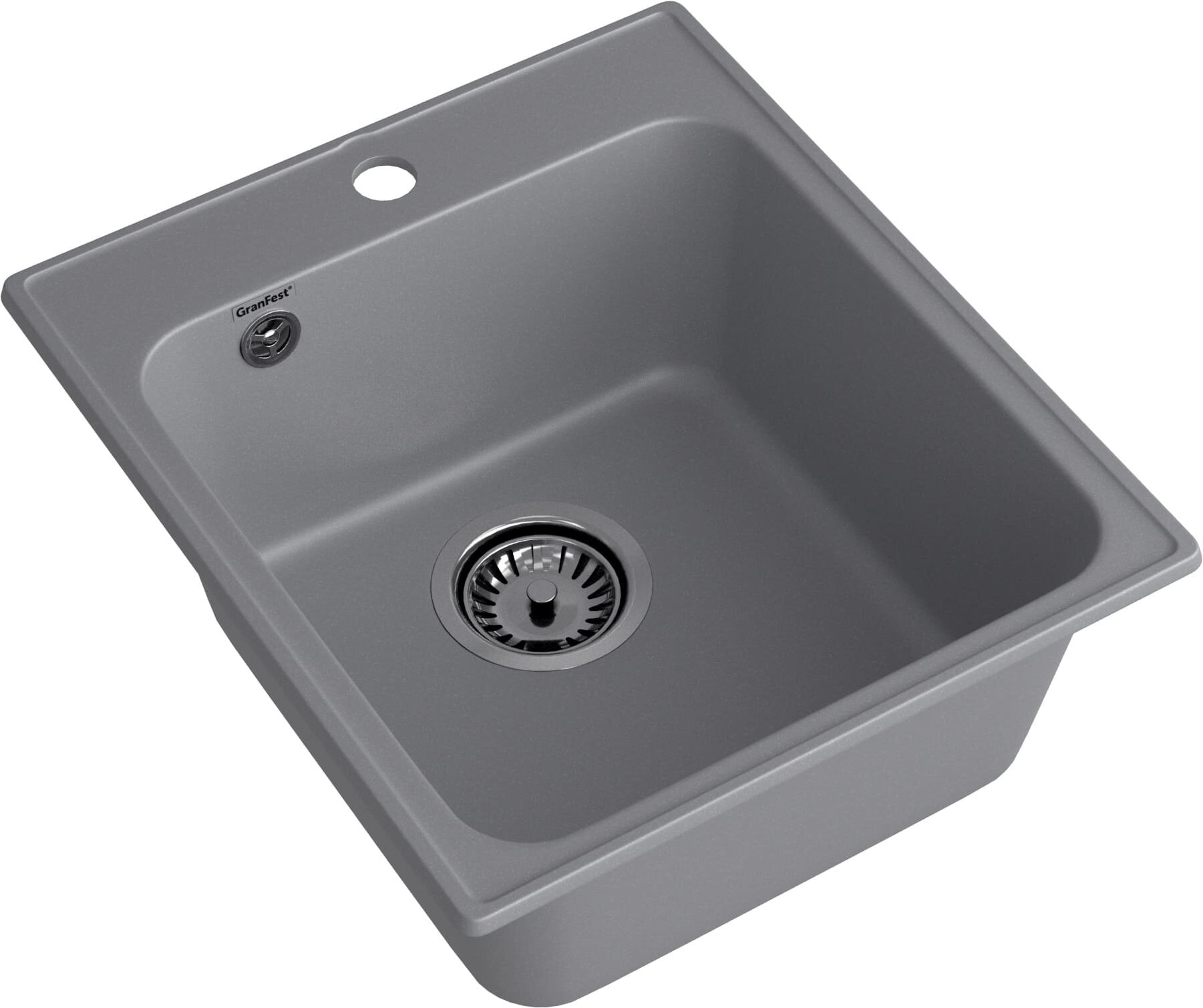 Кухонная мойка Granfest Quarz Z-17 (420*480) Темно-серый