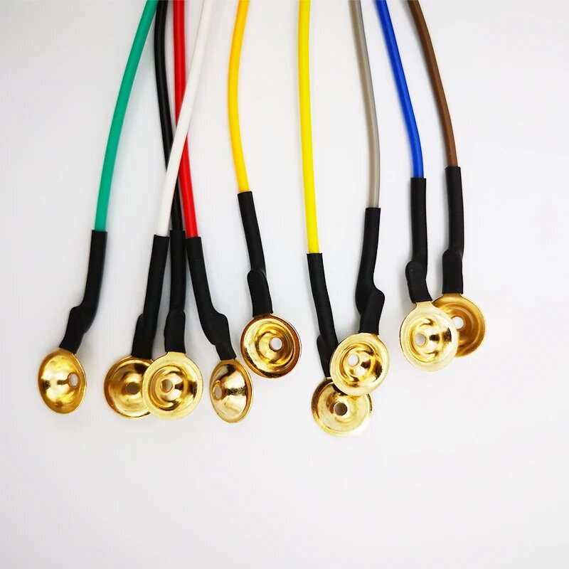 Цветной электродный провод для ЭЭГ