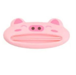 Розовый диспенсер для зубной пасты Pig