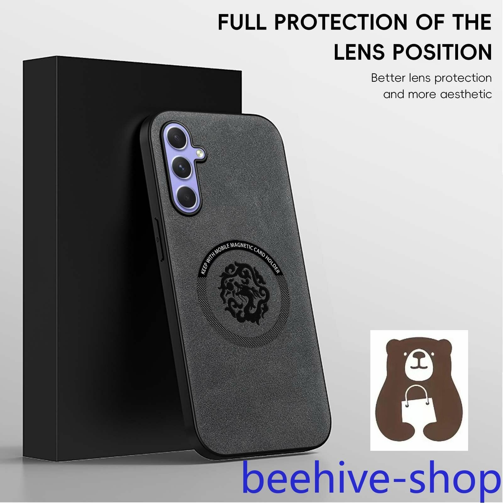 Чехол на Samsung Galaxy A54 5G /(Самсунг Галакси А54) / Высококачественная кожа / Беспроводная зарядка