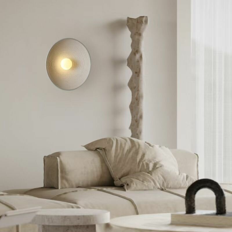 Минималистичный белый бра, настенный светильник в стиле дзен, прикроватное освещение, домашний декор