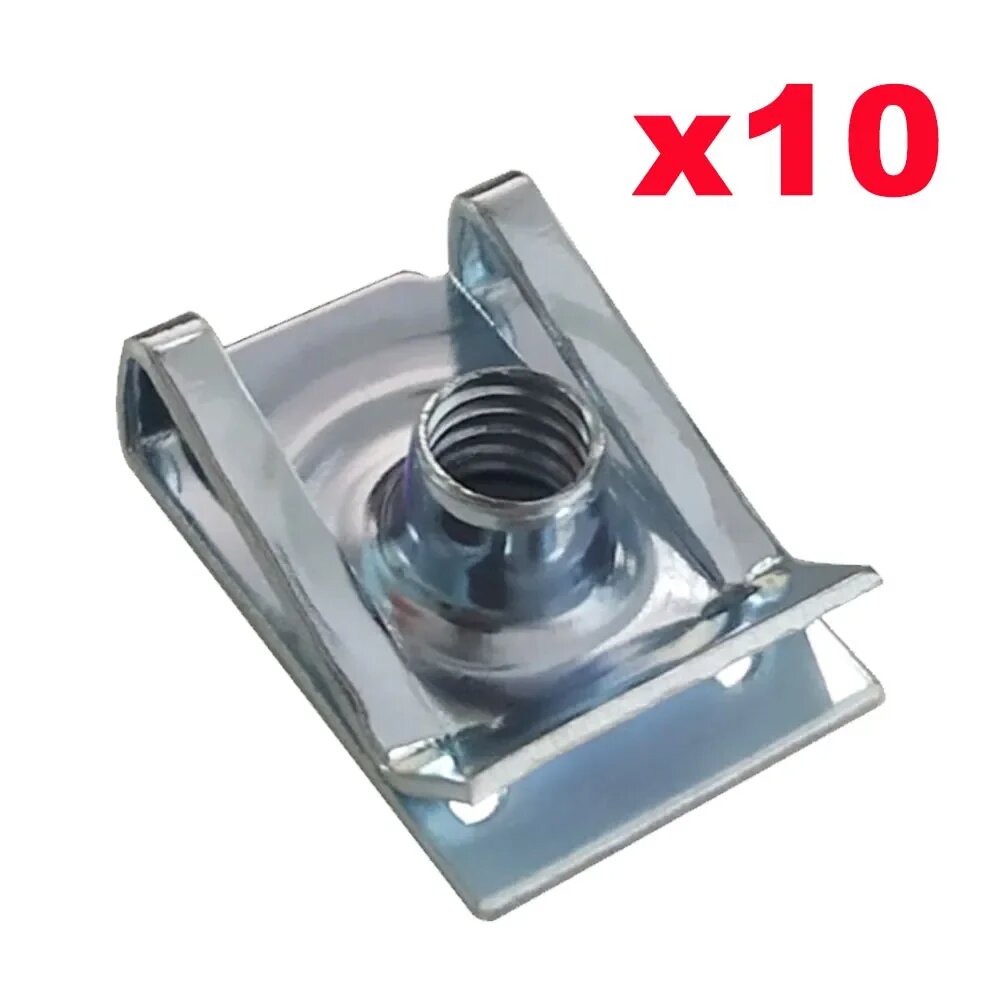 10 шт. M8 M6 M5 M4 U-образные зажимы с резьбой 8 мм 5 мм 6 мм 4 мм язычковые гайки для автомобиля, мотоцикла, скутера, квадроцикла, мопеда M6