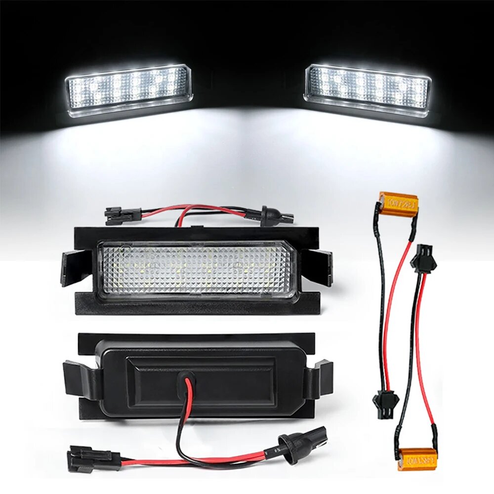 Подсветсветильник для номера автомобиля, 18SMD, 2 шт.