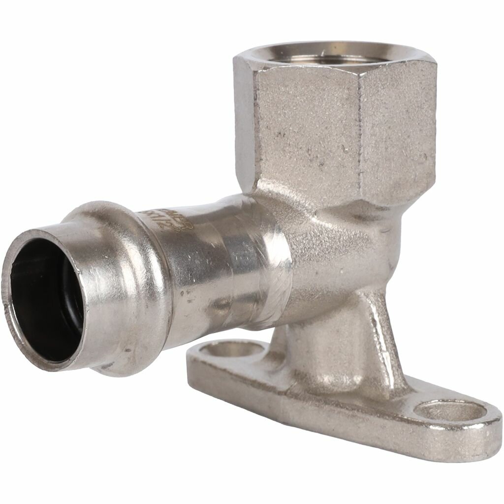 ROMMER RSS-0011-002212 ROMMER Угольник настенный с креплением-ВР, 22х1/2, из нержавеющей стали прессовой