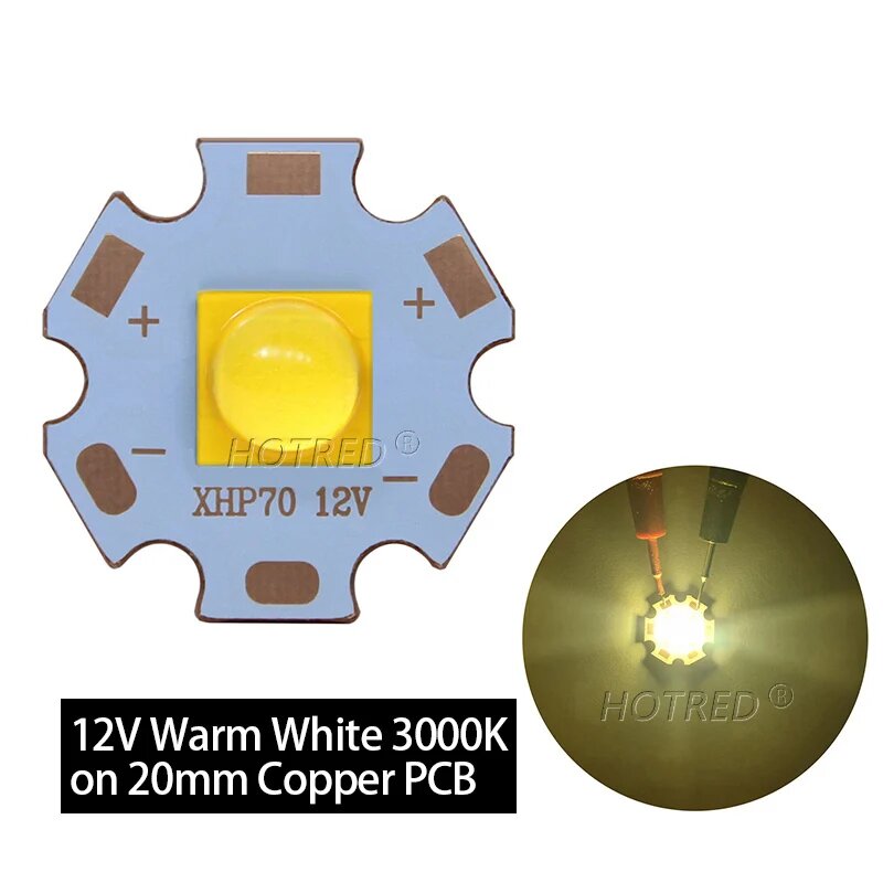 LED лампа-бусины XHP70 HotRed
