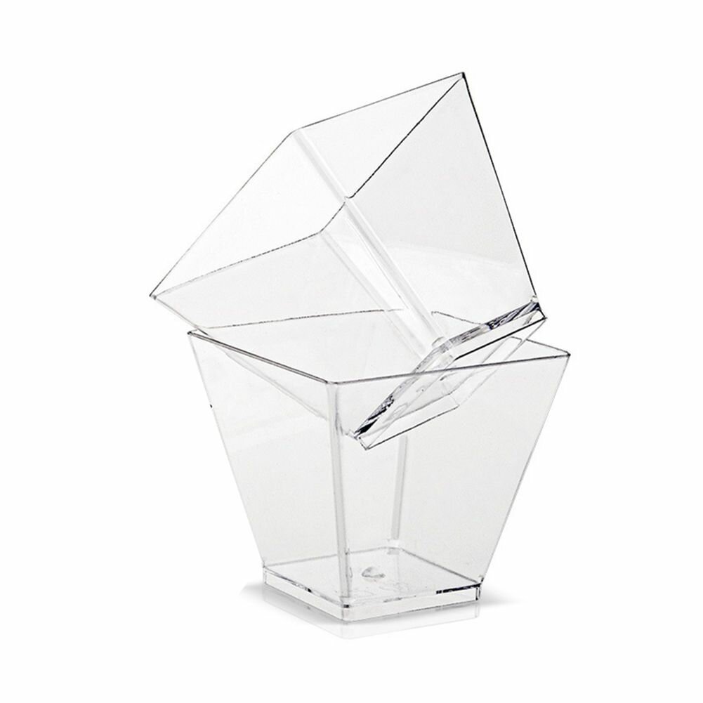 Одноразовые десертные стаканы. 50 шт.